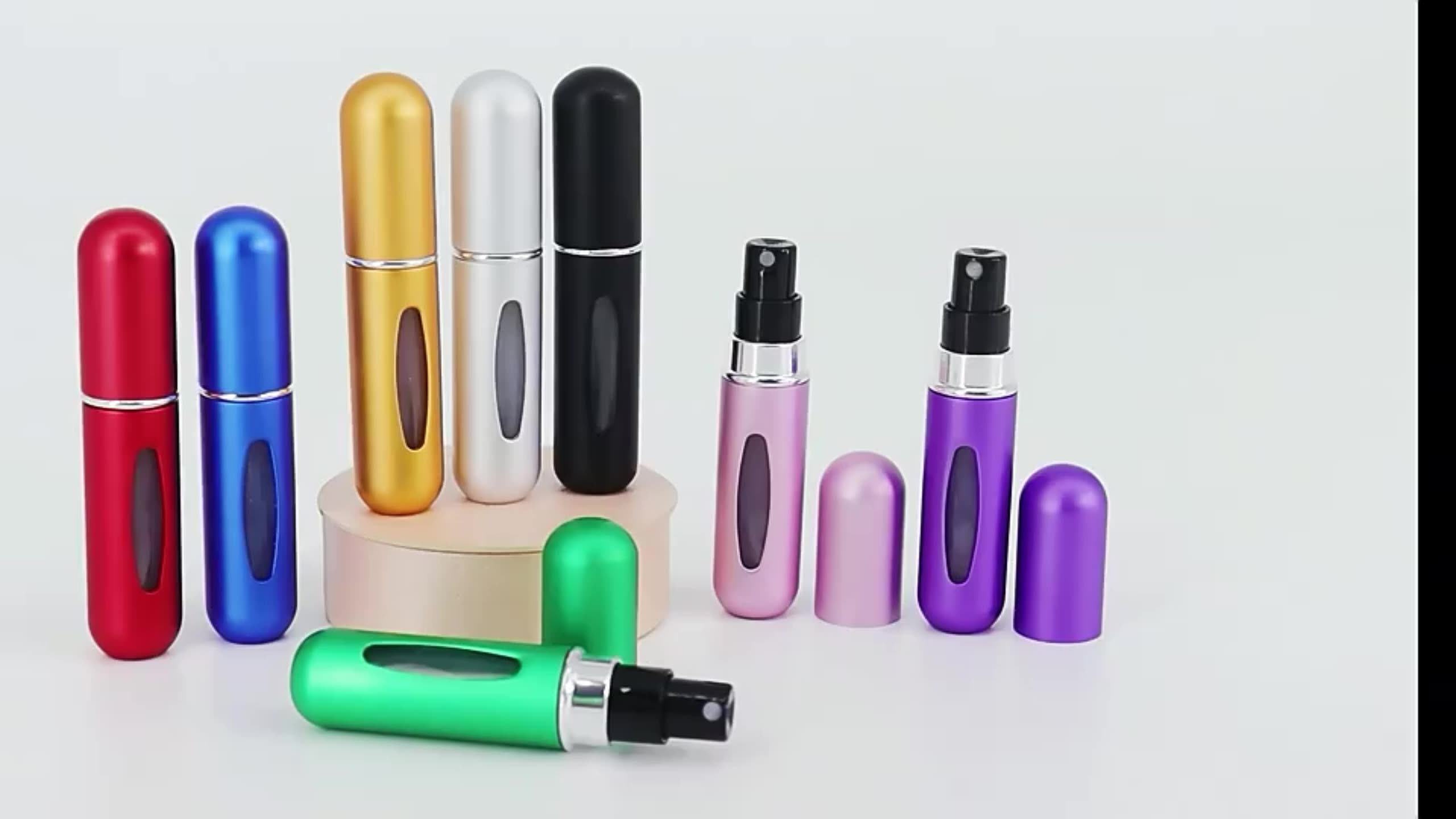 Empty 5ml Mini Portable Perfume Travel Atomizer Refillable Refill ...