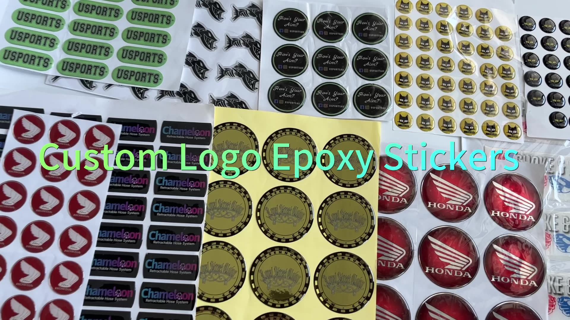 Resin Label Doming Sticker Domed 3d Dome Custom Logo Epoxy Round Raised ...