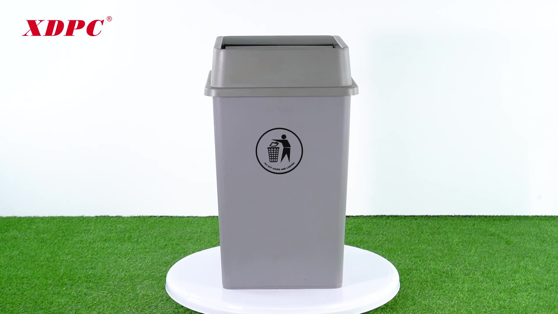 Plastic Indoor Kitchen Recycle Rectangular American Style Garbage Waste ...