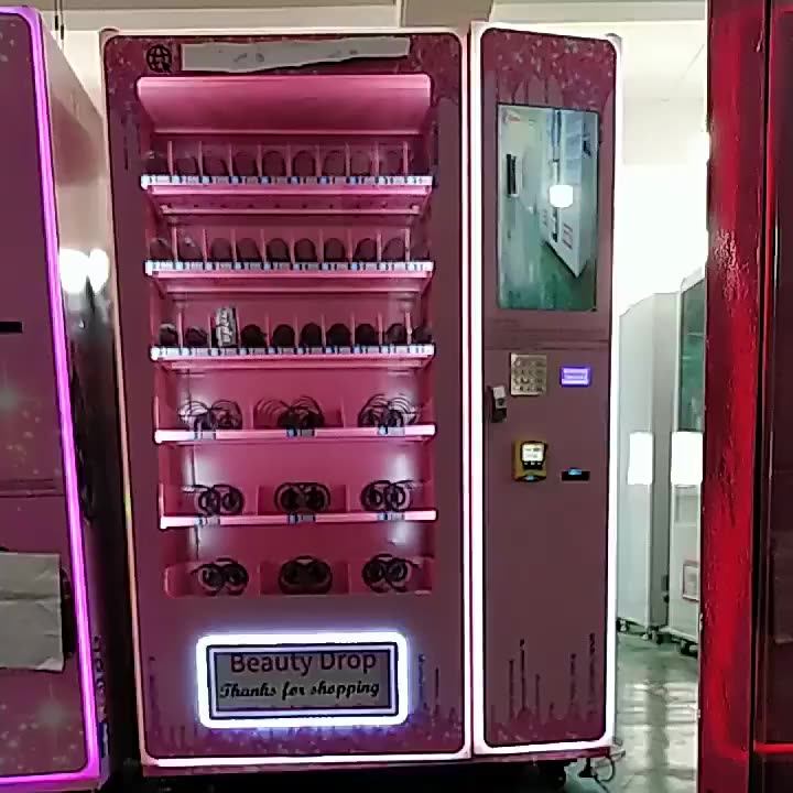 Top Sale Custom Pink Lash Vending Machine With Cash And Card Payment ...