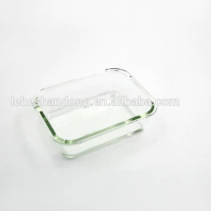 Heat Resistant Borosilicate Glass Food Container Set Meal Prep ...