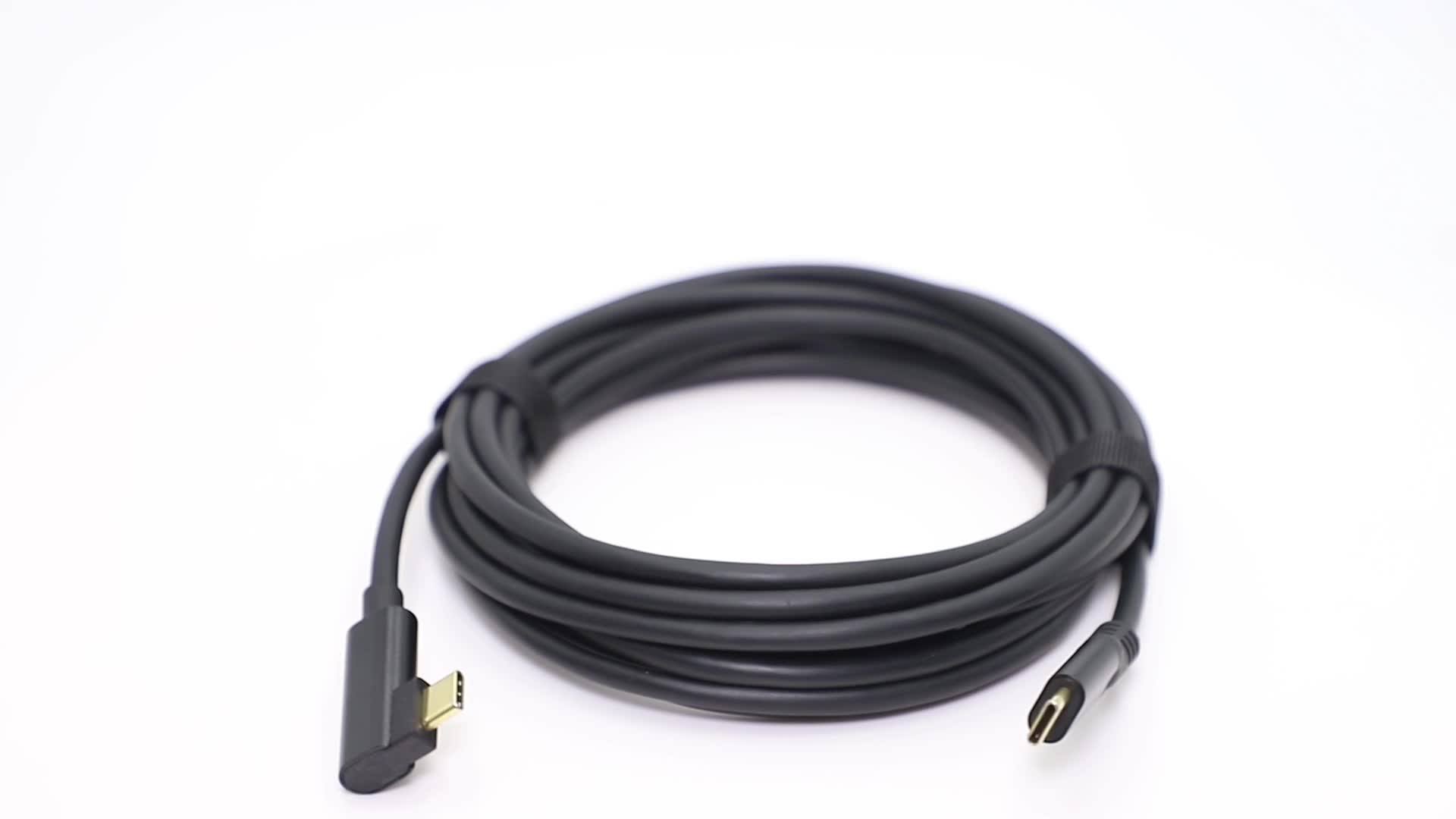 5m Usb Cable 10feet Type C 90 Degree Angled Usb3.2 Gen1 Cable Usb A To ...