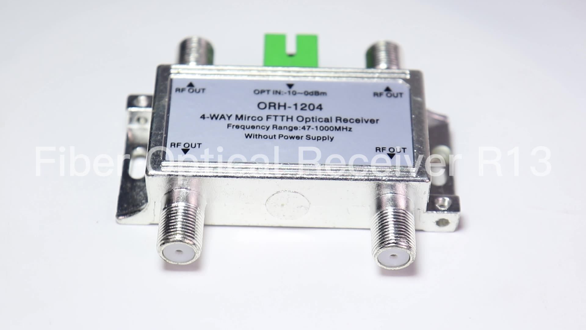 Catv Mini Receiver Powerless Ftth Node Fiber Optical Node With 4 Rf ...