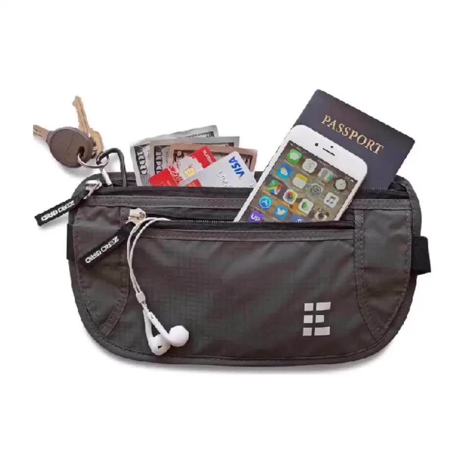 2 In 1 Multi-function Rfid Blocking Travel Waist Bag - Buy Waterproof ...
