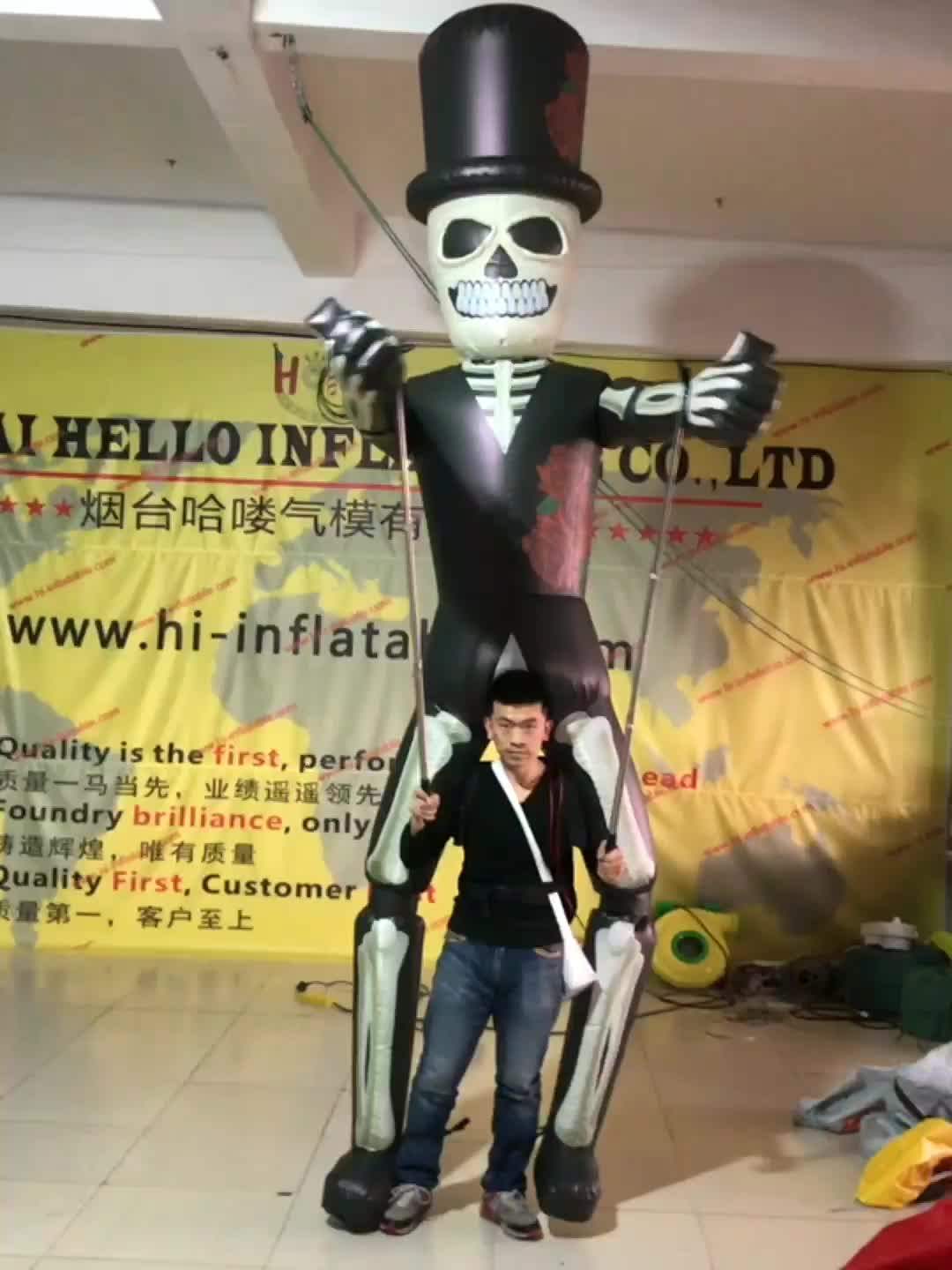 Funny Halloween Carnival Inflatable Ghost Puppet Inflatable Skeleton ...