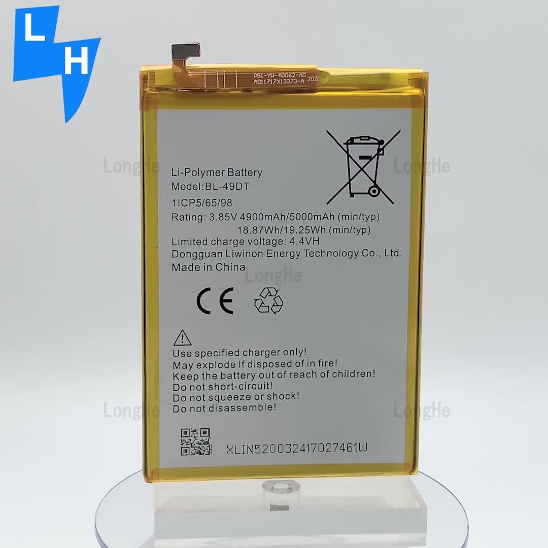Bl-49dt 5000mah Lb7 Mobile Phone Battery For Tecno Pouvoir 3 Battery ...