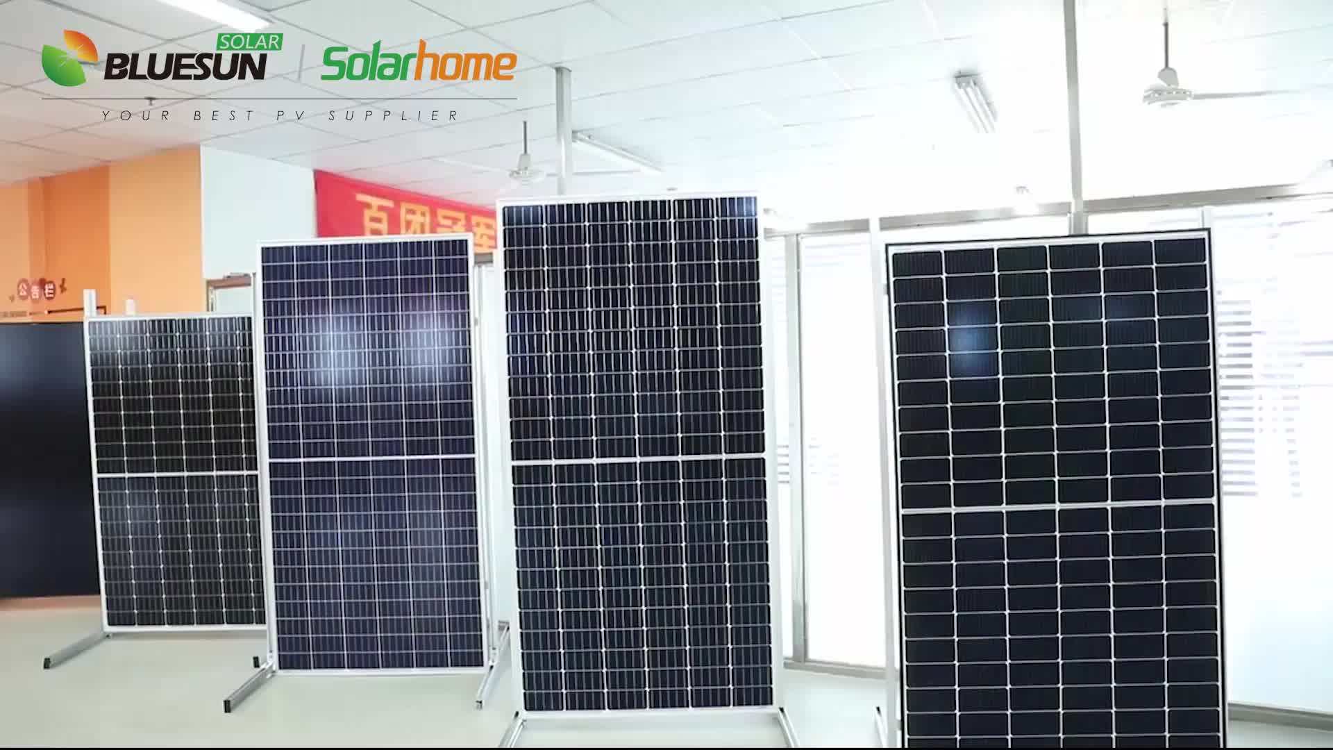 Bluesun Perc Solar Mono Half Cell Solar Panel 380 Watt Half Cell China ...