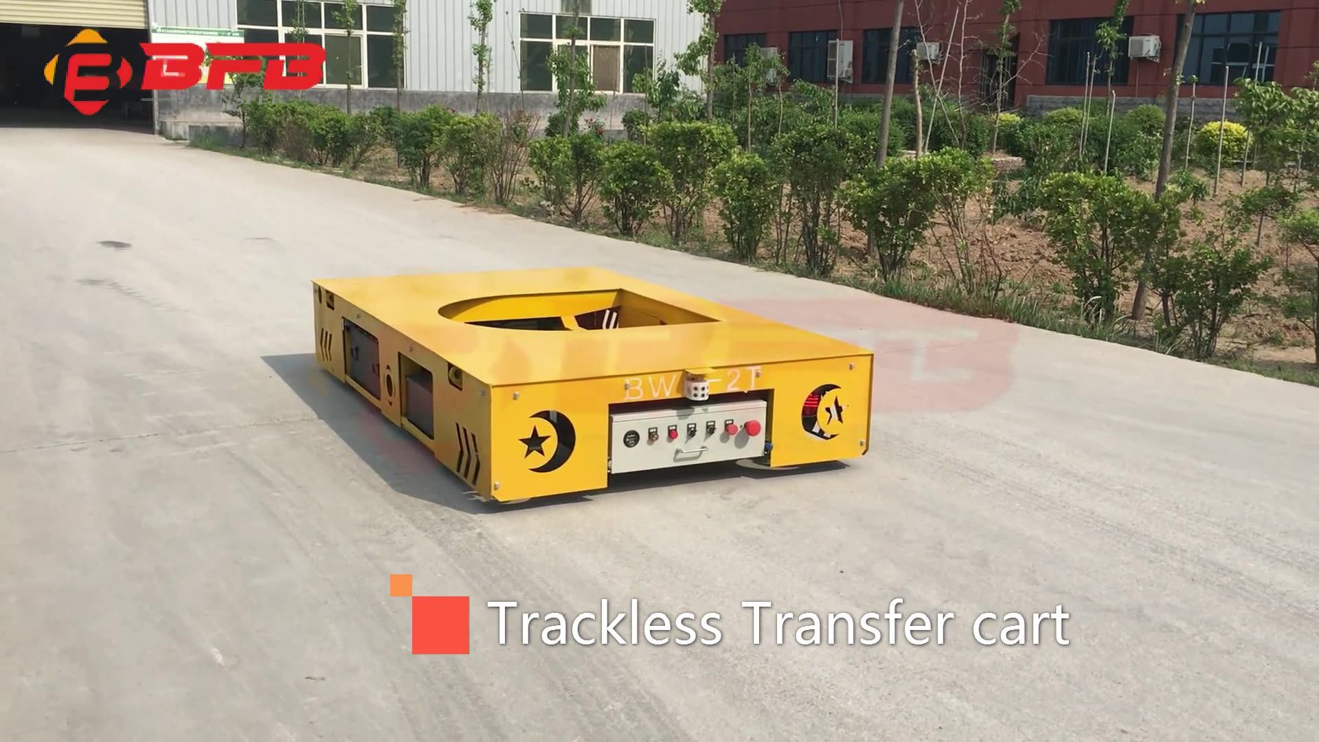 Customized Heavy Load Electric Trackless Flat Car For Warehouse ...