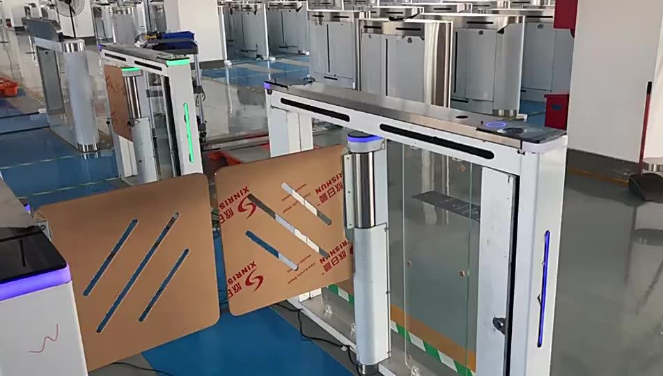 Fast Speed Pedestrian Access Control System With Turnstile Gate Swing ...