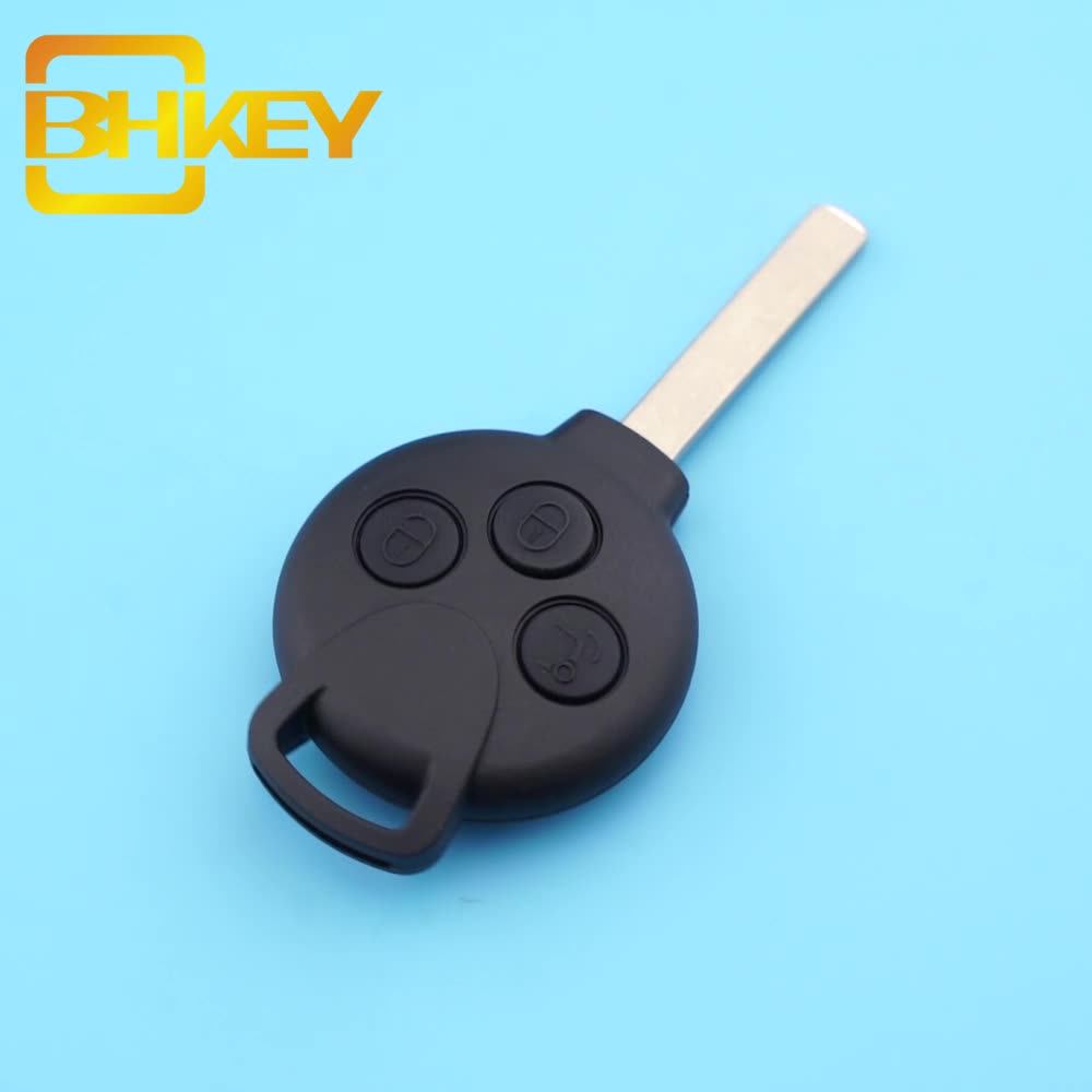 3 Buttons 433 Mhz Pcf7941 Chip Auto Car Key Fob Remote Key For Smart ...