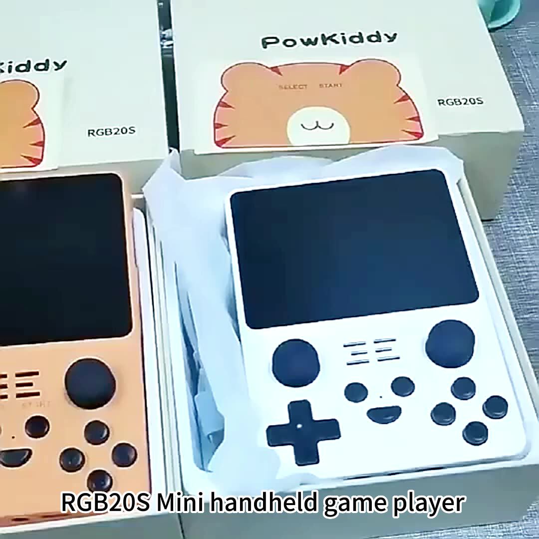 Purple Powkiddy Rgb20s Handheld Game Players Ye 64gb Rgb 20s Games ...