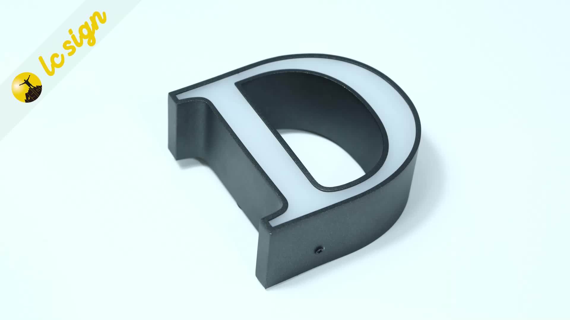 Outdoor Business Shop Logo Display Acrylic 3d Sign Epoxy Resin Led ...