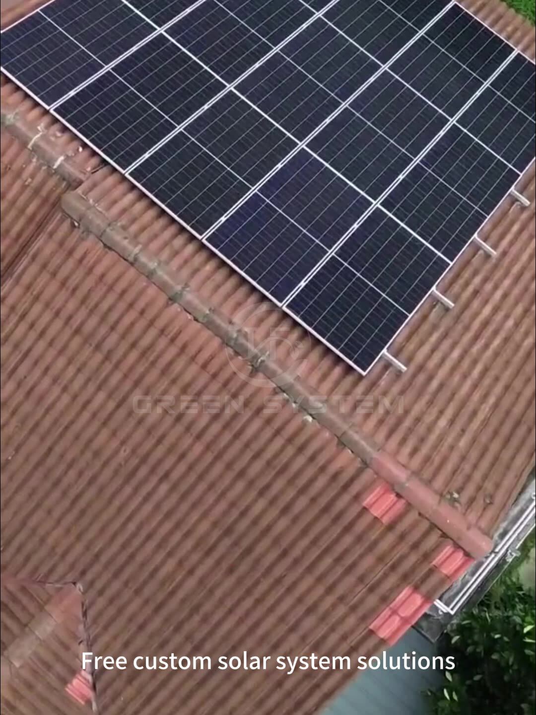 Solar Power System 5kw 10kw Solar Panels With Battery And Inverter ...