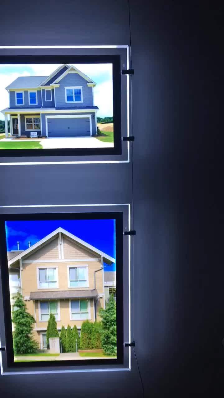 New 2024 A1 A2 A3 A4 Advertising Screen Acrylic Poster Holder Light Box ...