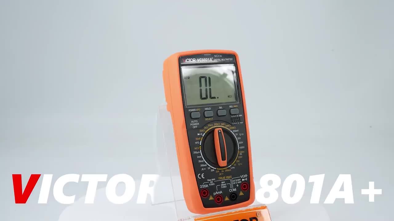 胜利万用表数字高精度VC9808A+VC9806+VC9807A+VC9801A全自动VC97-阿里巴巴