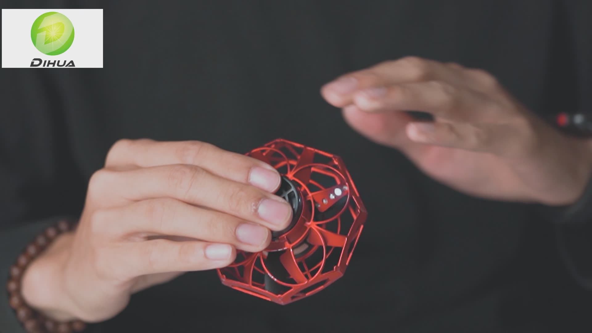 Mini Finger Drone Hand Operated Drone With Rgb Light Flying Spinner For ...