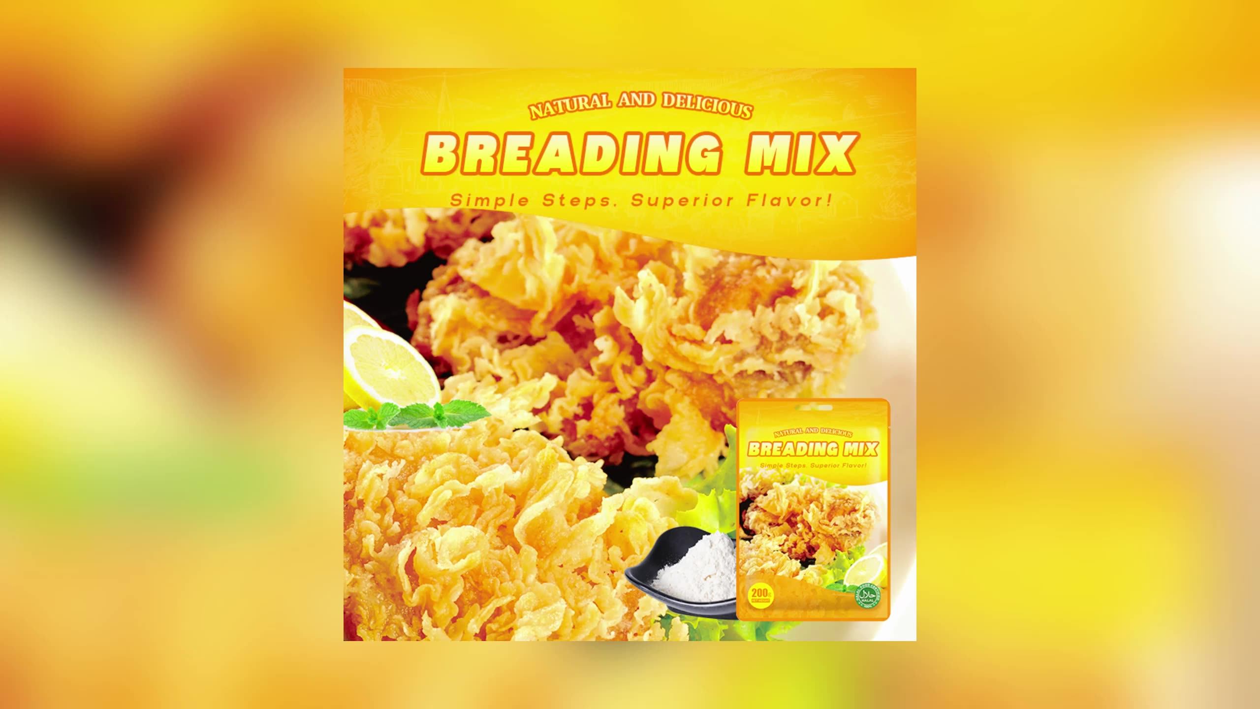 Mcsino 200g Chinese Factory Crispy Fried Chicken Breading Powder ...