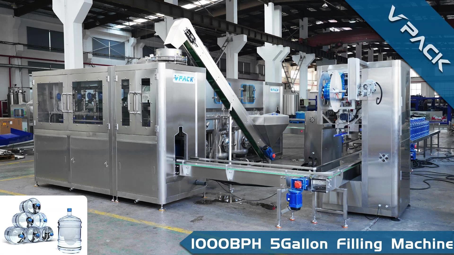 Advanced 5 Gallon Purified Water Filling Production Line Free Remote ...