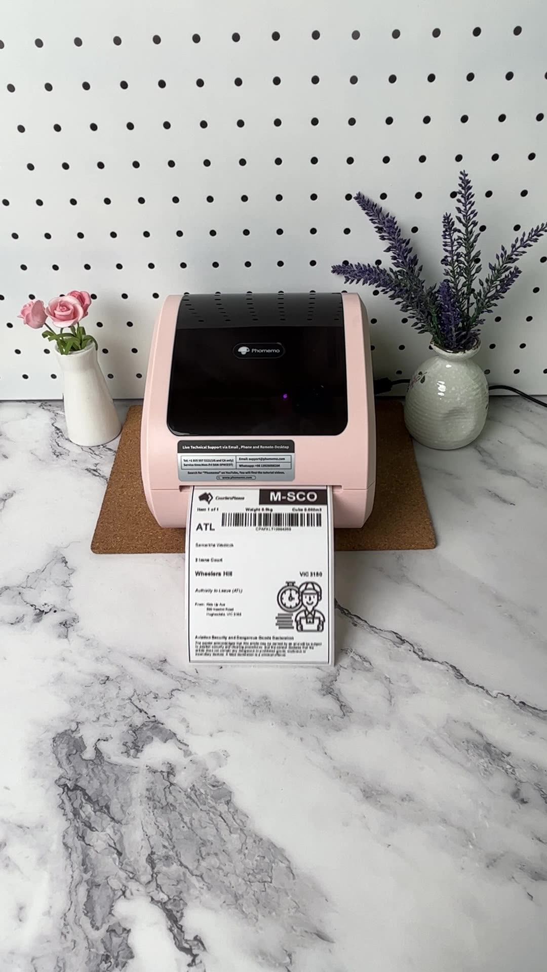 Phomemo Bluetooth Shipping Printer D520-bt Thermal Label Printer 4x6 ...
