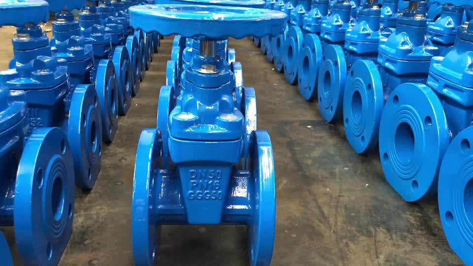 Ggg50 100mm 4ich Cast Iron Soft Seal Water Gate Valve - Buy Resilient ...