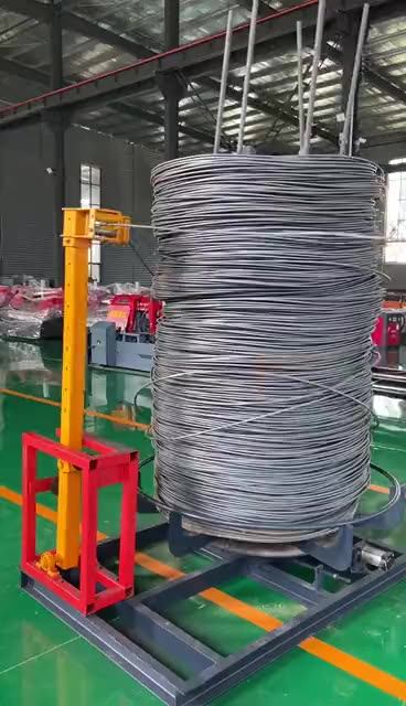 Steel Vertical Pay Off Frame Rebar Wire Rack With Brake Auxiliary ...