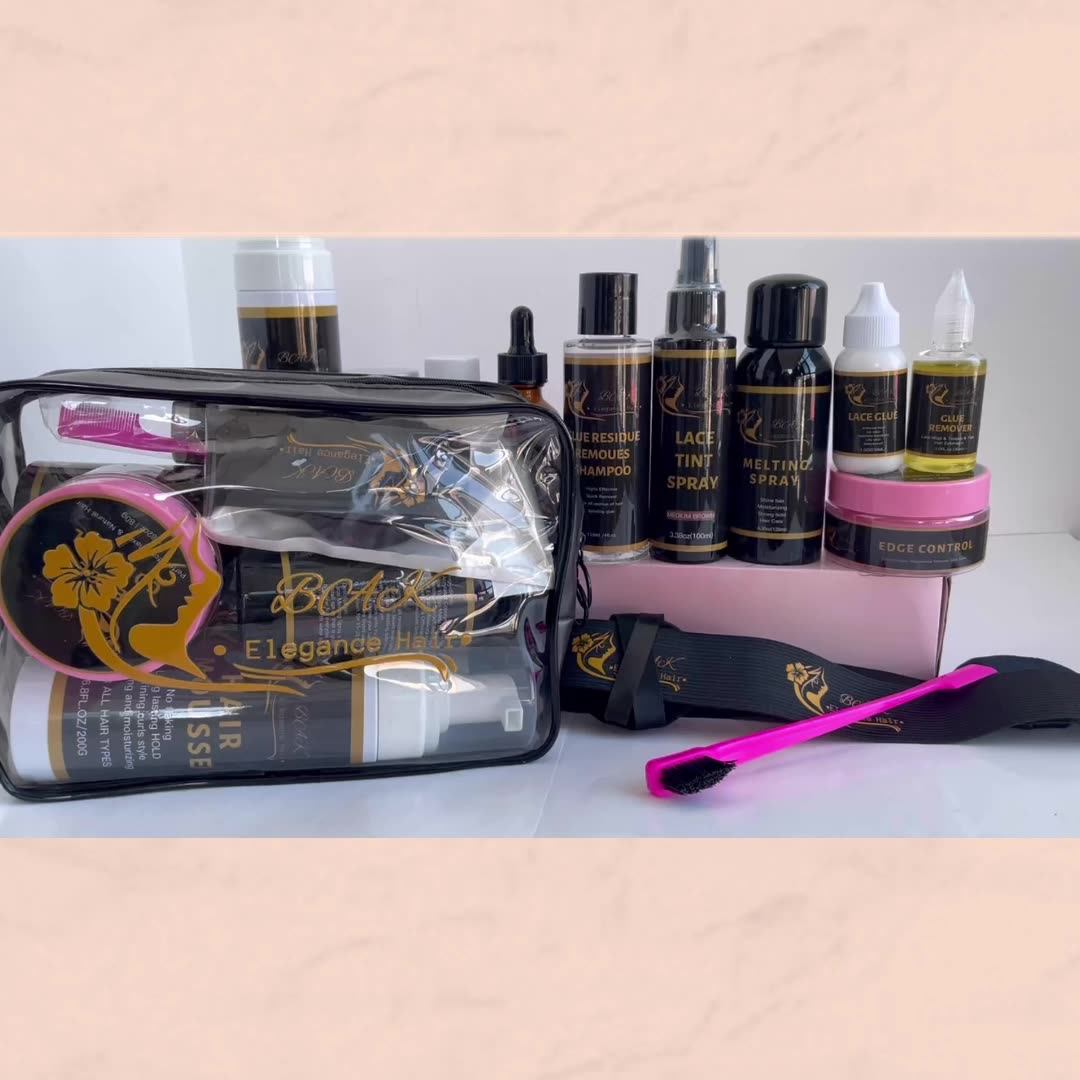 Custom Wig Install Boxes Private Label Lace Wig Kit Packaging ...