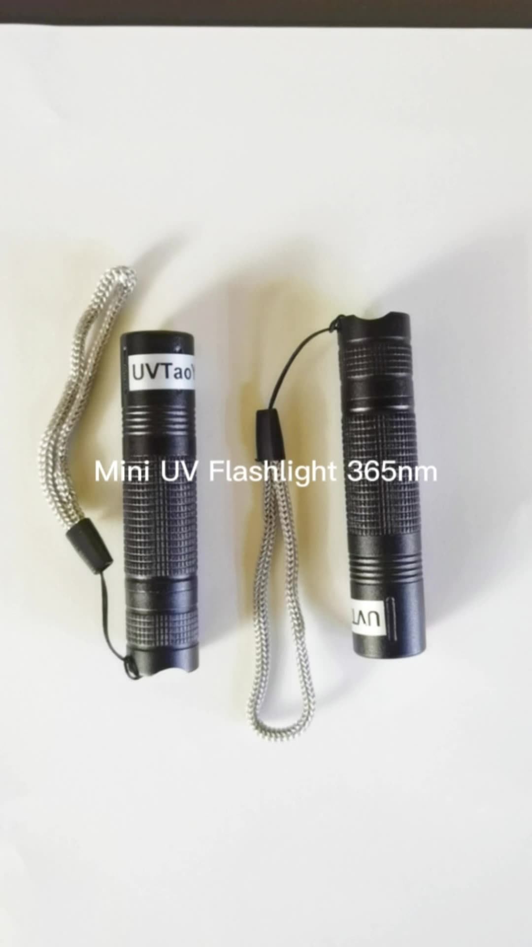 Black Color Mini 365nm Ndt Forensic Uv Torch Ultraviolet Led Nail Lamp ...