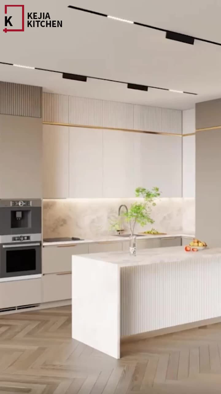 Kejia Modular Modern Designs Kitchen Cabinet Melamine Panel Kitchen ...