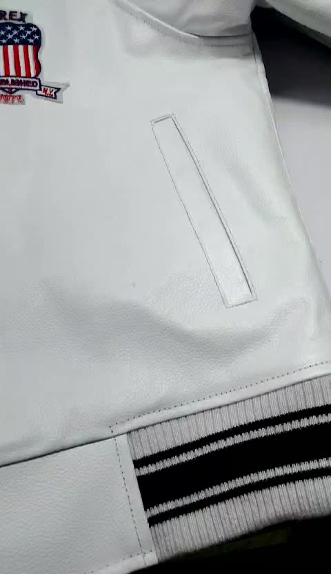 Factory Pricec Avirex High Quality Leather Men Blue Jacket Different ...