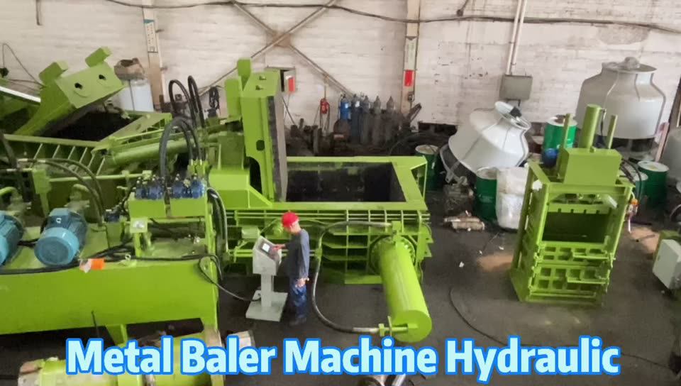 Keshang Hydraulic Horizontal Aluminium Metal Scrap Compactor Press 900* ...