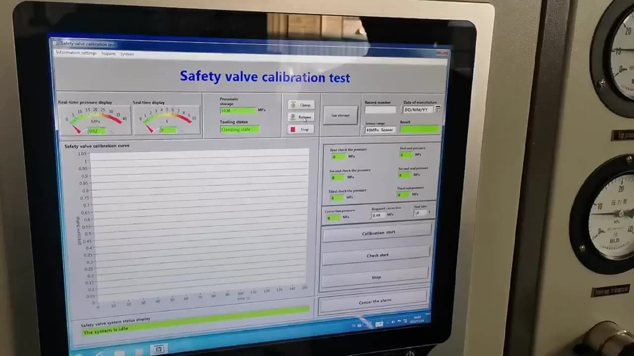 Safety Relief Pressure Air Brake Valve Test Bench High Pressure Psv ...