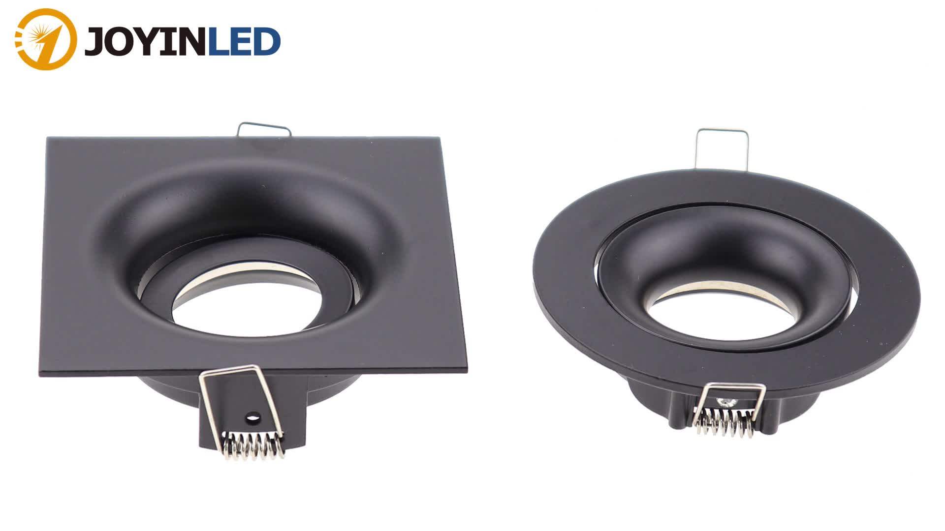 Easy Replacement Square Led Downlight Housing Gu5.3 Mr16 Gu10 Lamp ...