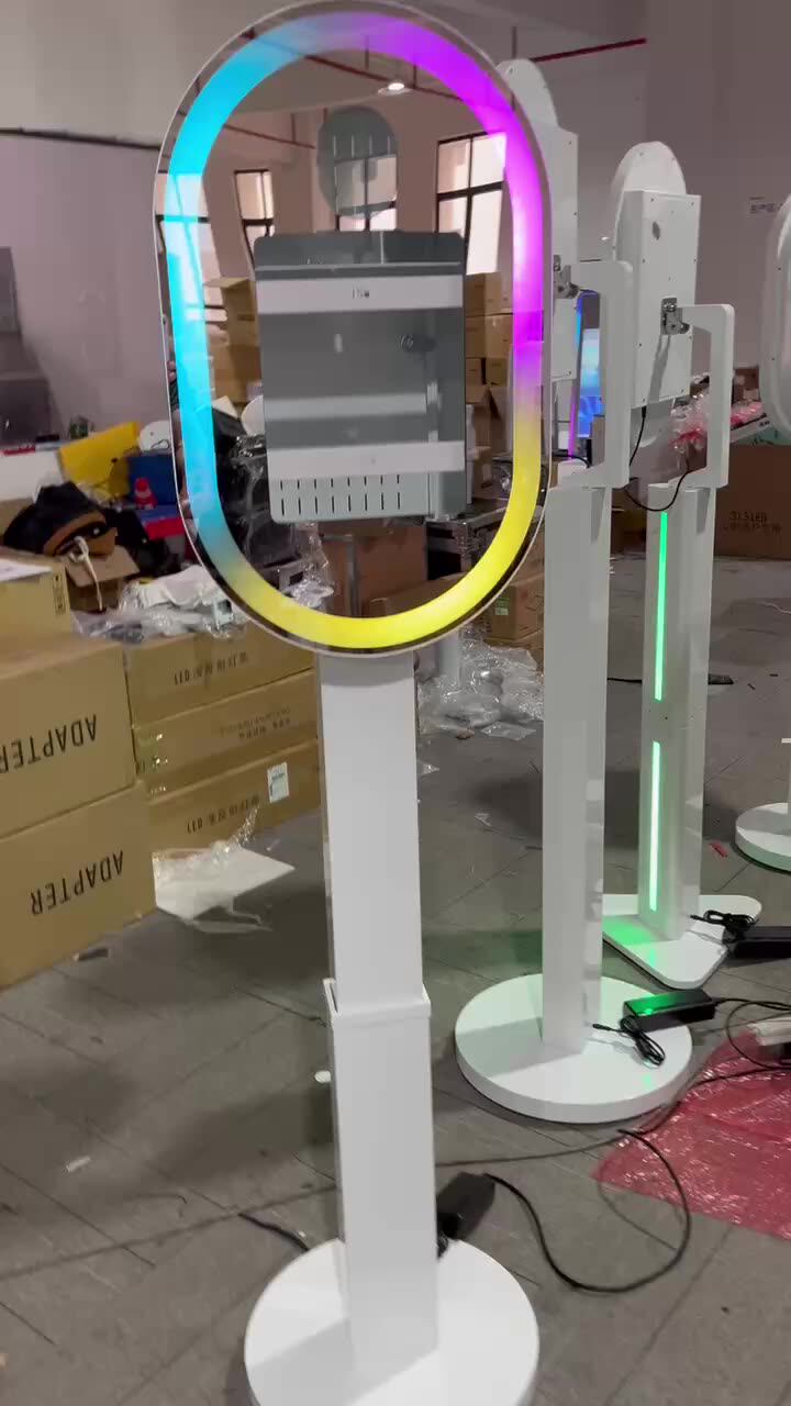 2023 New Selfie Kiosk Ring Light Ipad Booth Led Ipad Photo Booth Stand ...