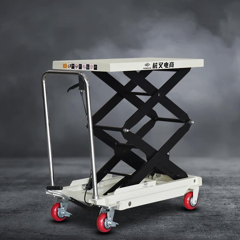 杭叉移动式手动平台车1.5-5吨液压升降装卸货平台小型手动升降台-阿里巴巴