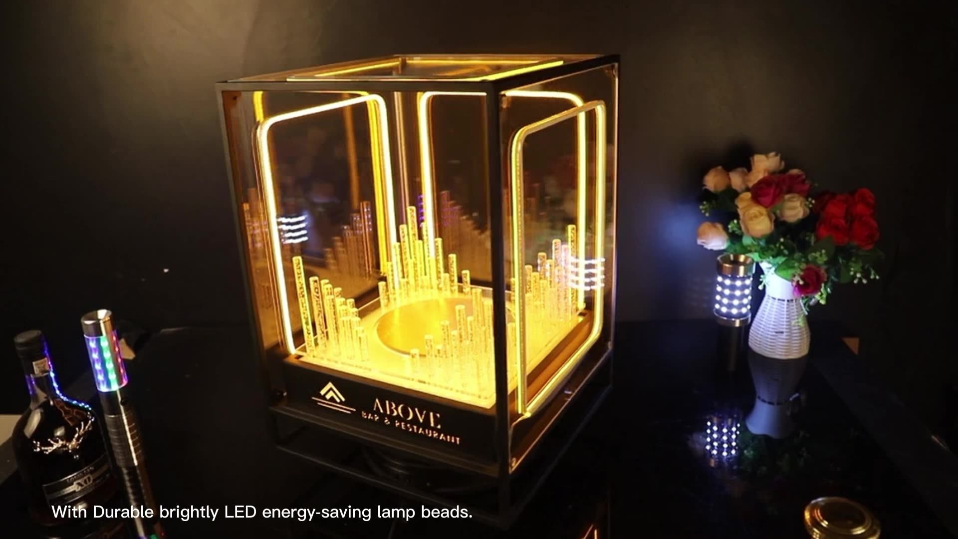 New Bar Nightclubs Square Liquor Bottle Glorifiers Display Racks Led ...