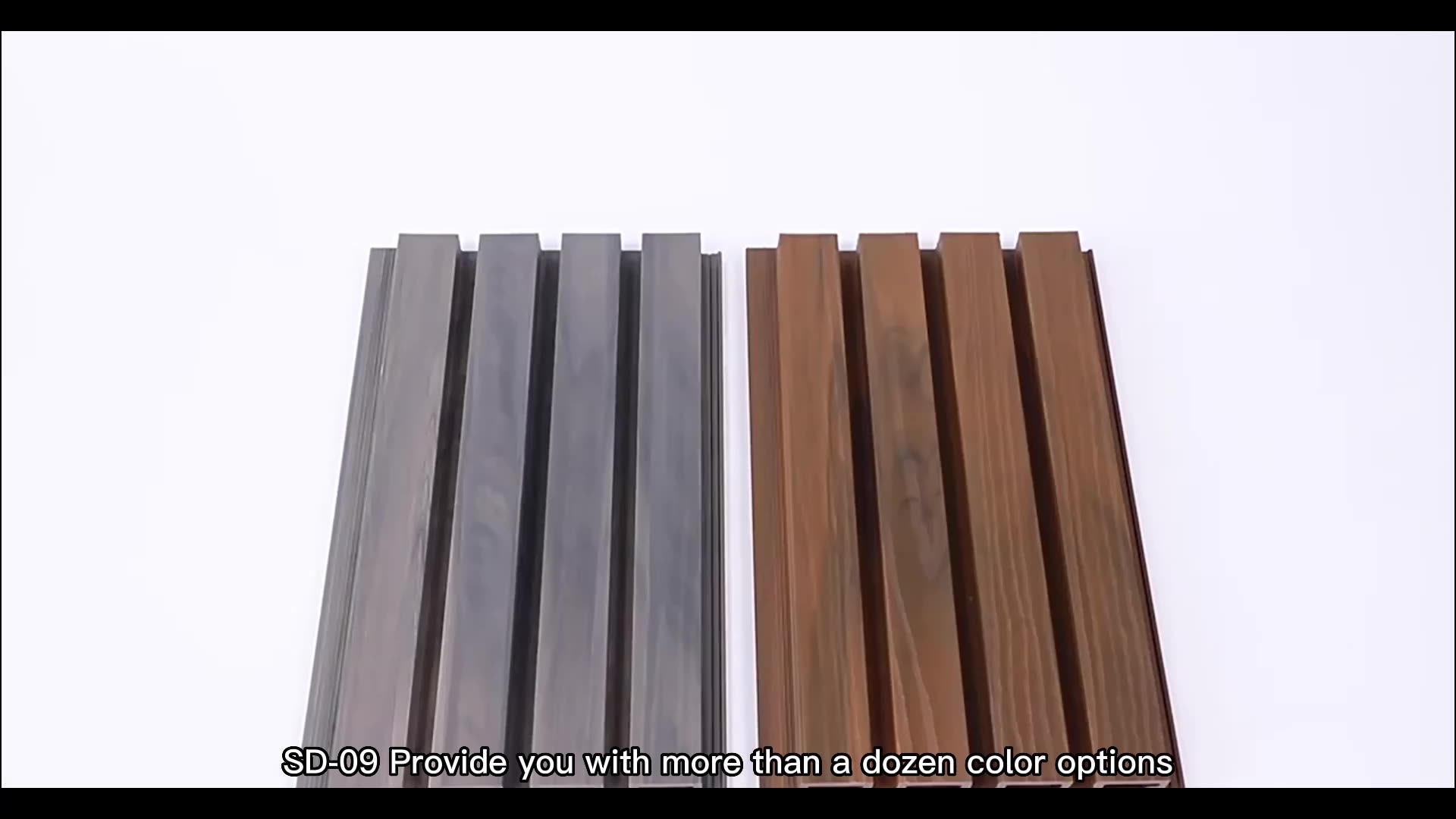 Low-maintenance Co-extruded Long Life Wood Plastic Composite Fluted ...