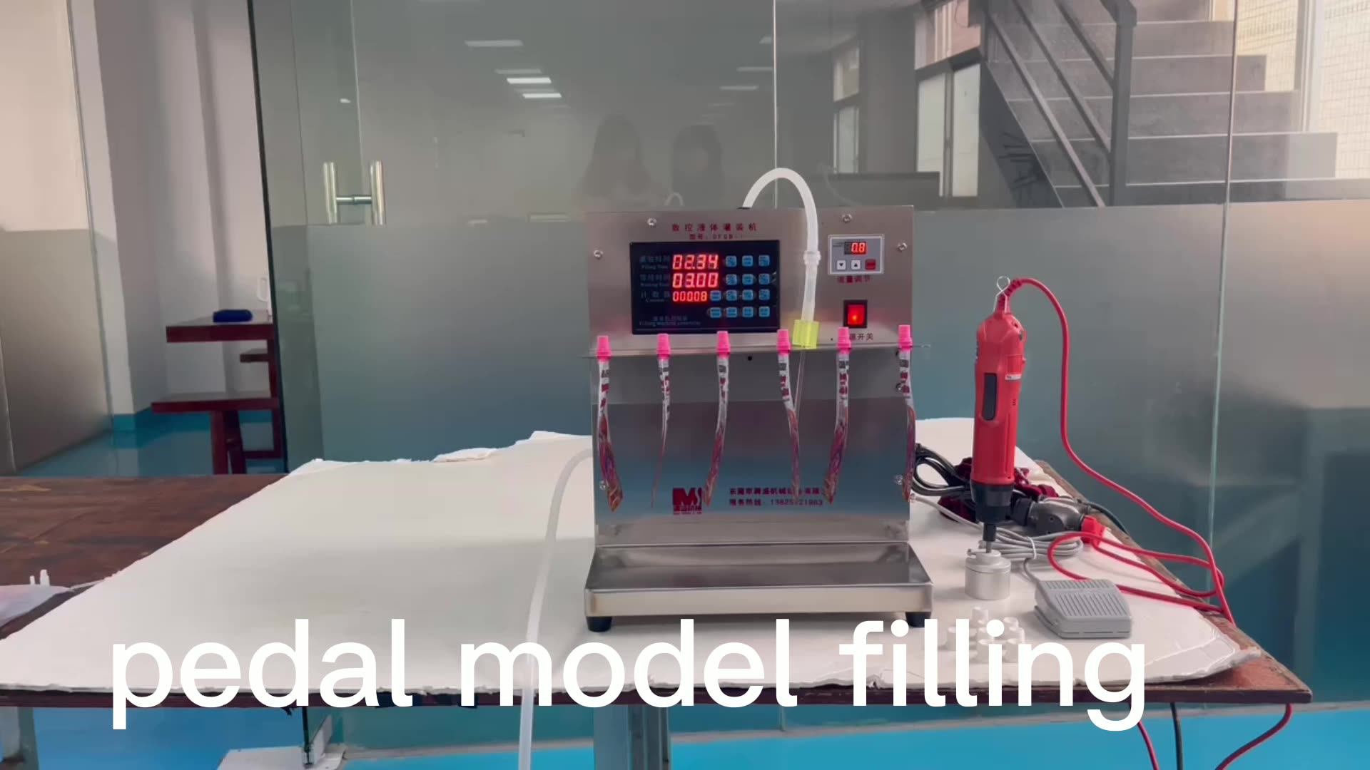 Small Business Semi Automatic Milk Juice Tea Stand Up Pouch Filling And ...