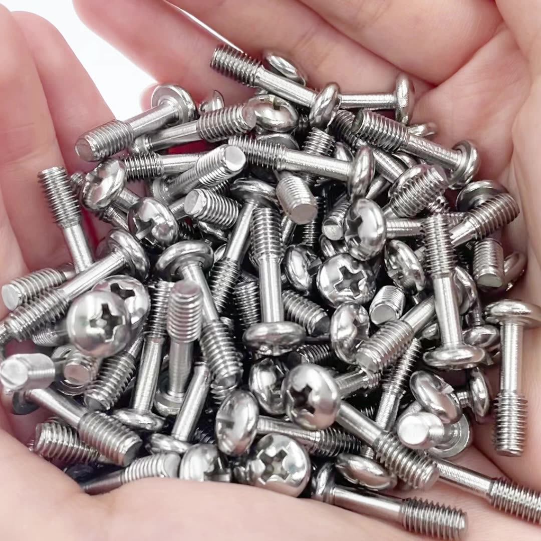 304不锈钢盘头十字松不脱螺钉-GB818圆头不脱出半牙细杆螺丝-阿里巴巴