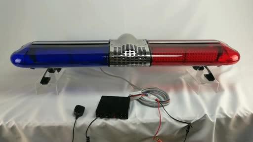 12v Red Blue Flashing Police Lights Led Warning Lightbar With 100w ...