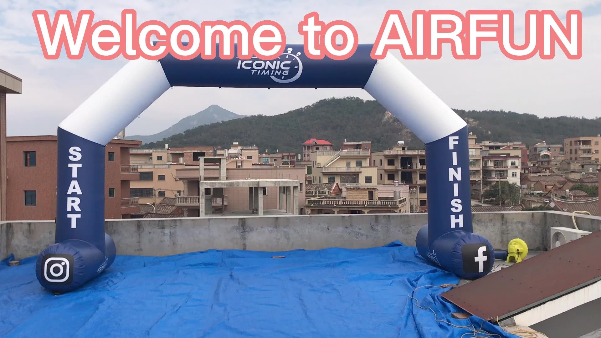 Airfun Outdoor Entrance Archway Inflatable Arch Custom Logo Printing ...