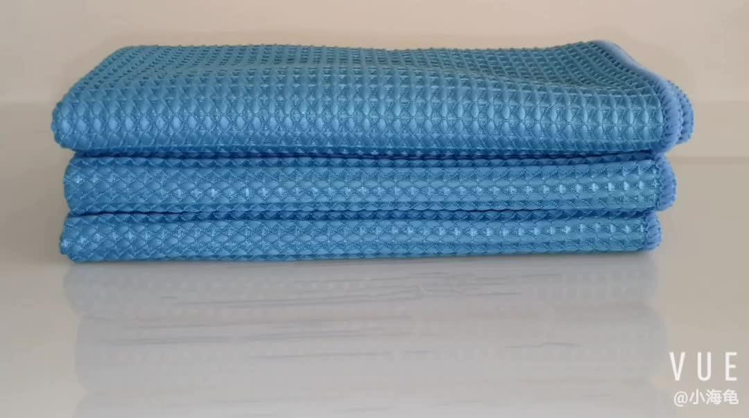 Microfiber Waffle Weave Dishcloths Cleaning Cloths X 16inch Blue Eco ...