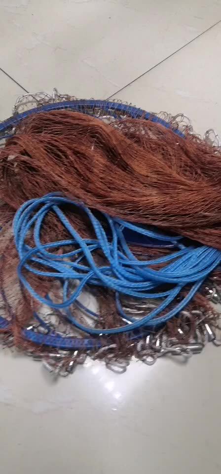 4ft-12ft Korean Style Steel Chain Bottom Pocket Cast Nets Hand Throw ...