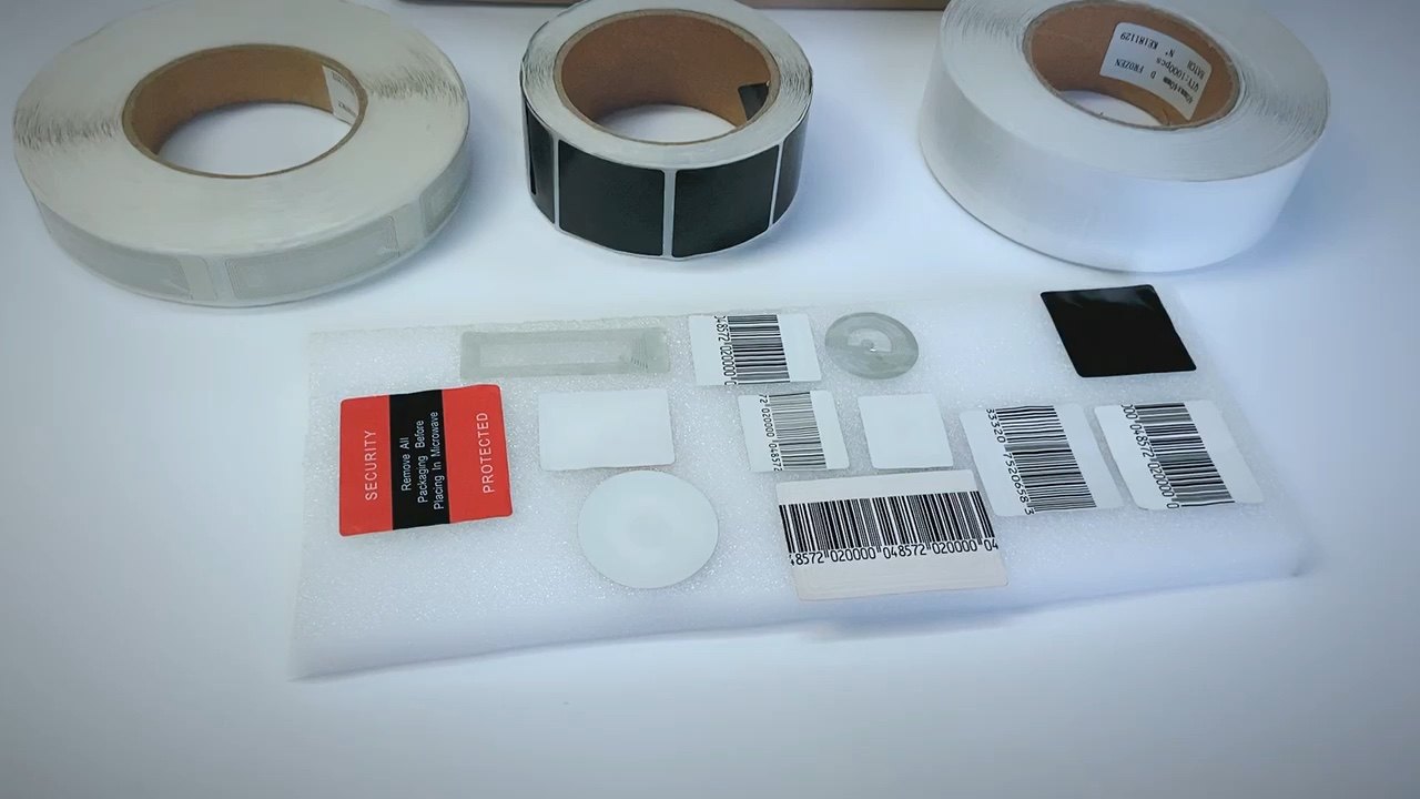 India Price Muti Eas 4*4mm Barcode Soft Sticker 8.2 Mhz Eas Security ...