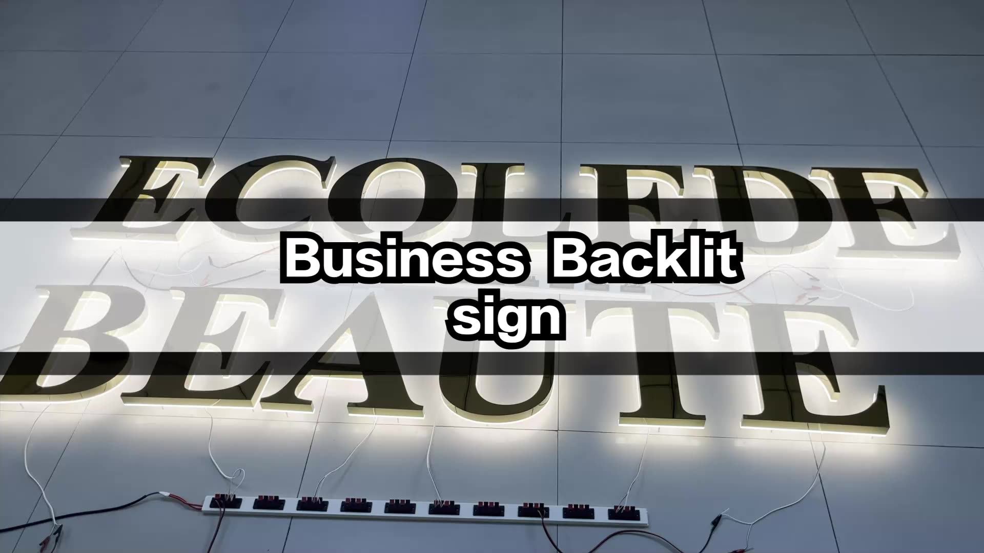 Customized Signage Backlit Dimensional Led Business Sign Channel Letter ...