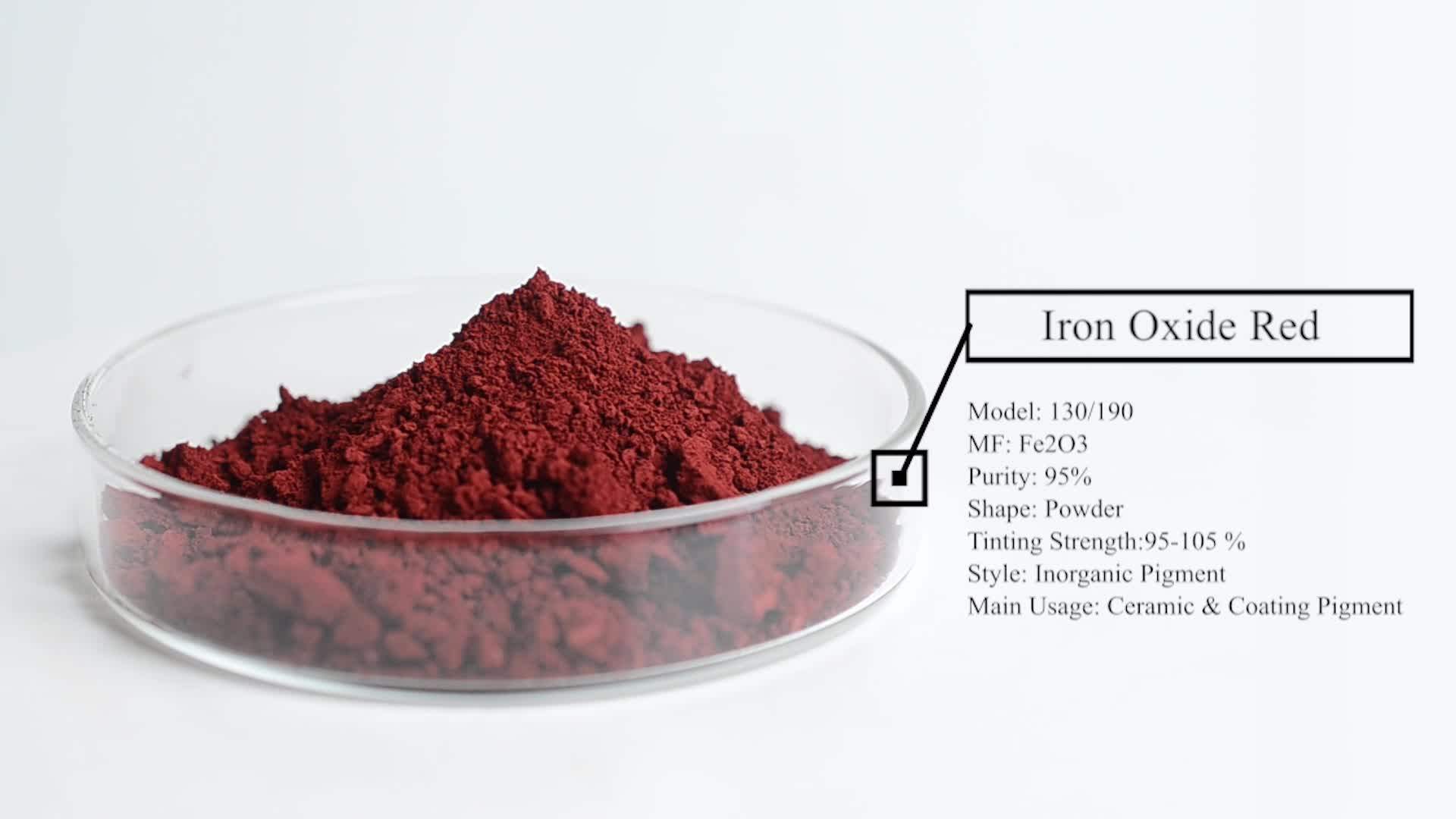 A Fábrica Diretamente Cor Do Pó De Óxido De Ferro Vermelho 130 - Buy ...