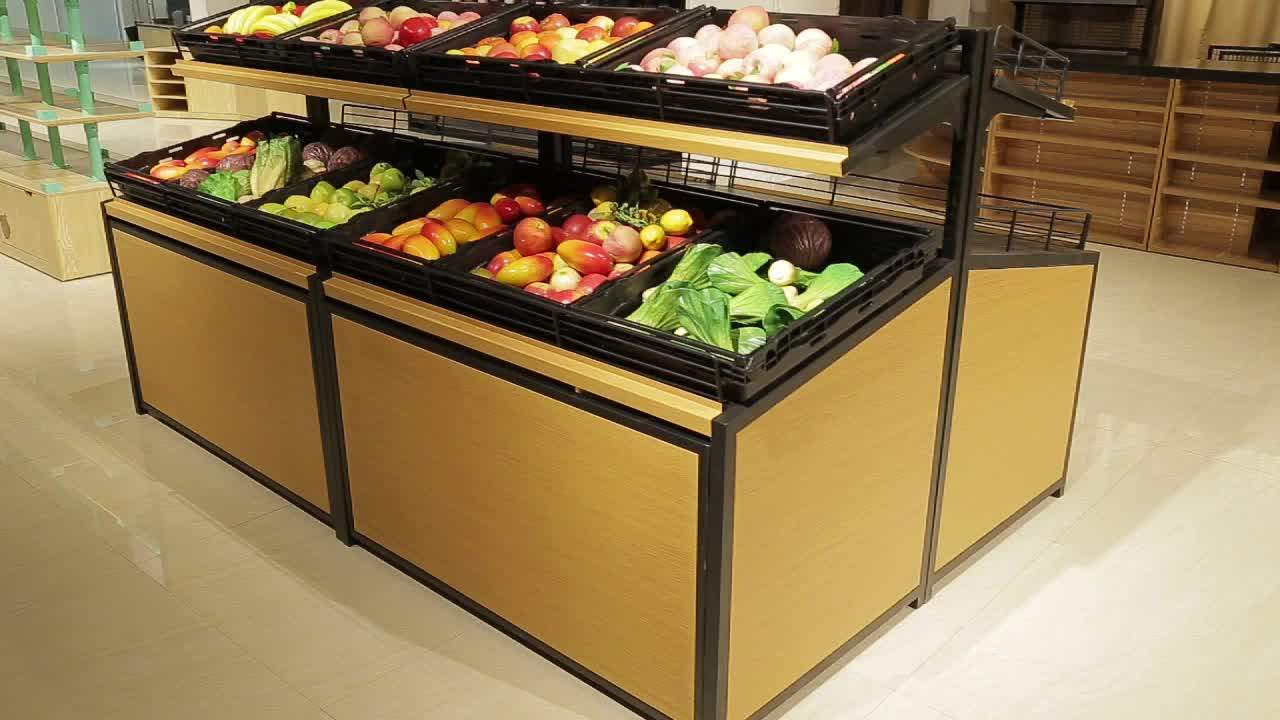 Produce Display Supermarket Fruit And Vegetables Display Shelf - Buy ...
