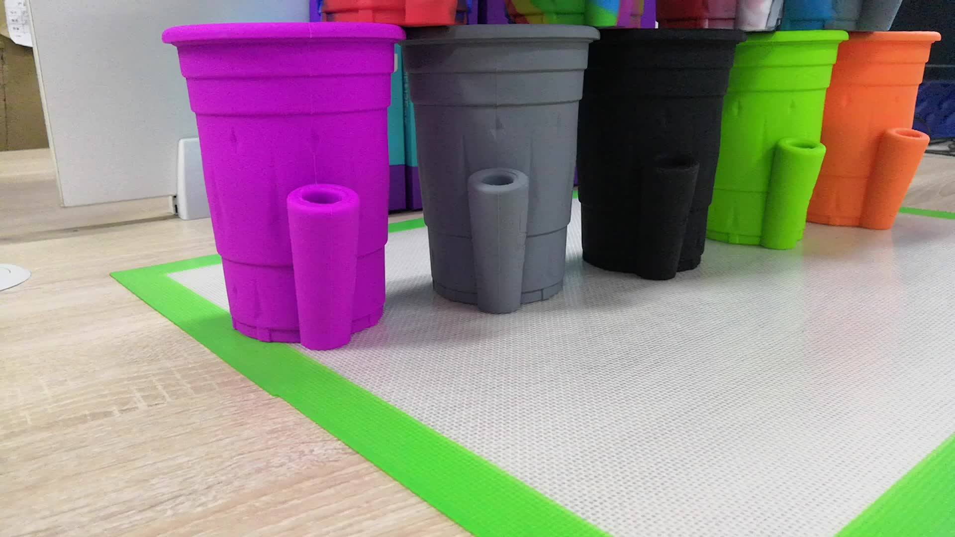 Slick Silicone Pipes Smoking Weed Tobacco Bubbler Pyrex Bowl Smoking ...