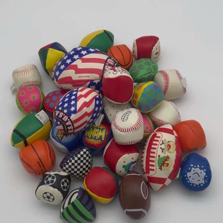 Customized Funny Face Soft Stuffed Hacky Sack Juggling Balls Customized ...