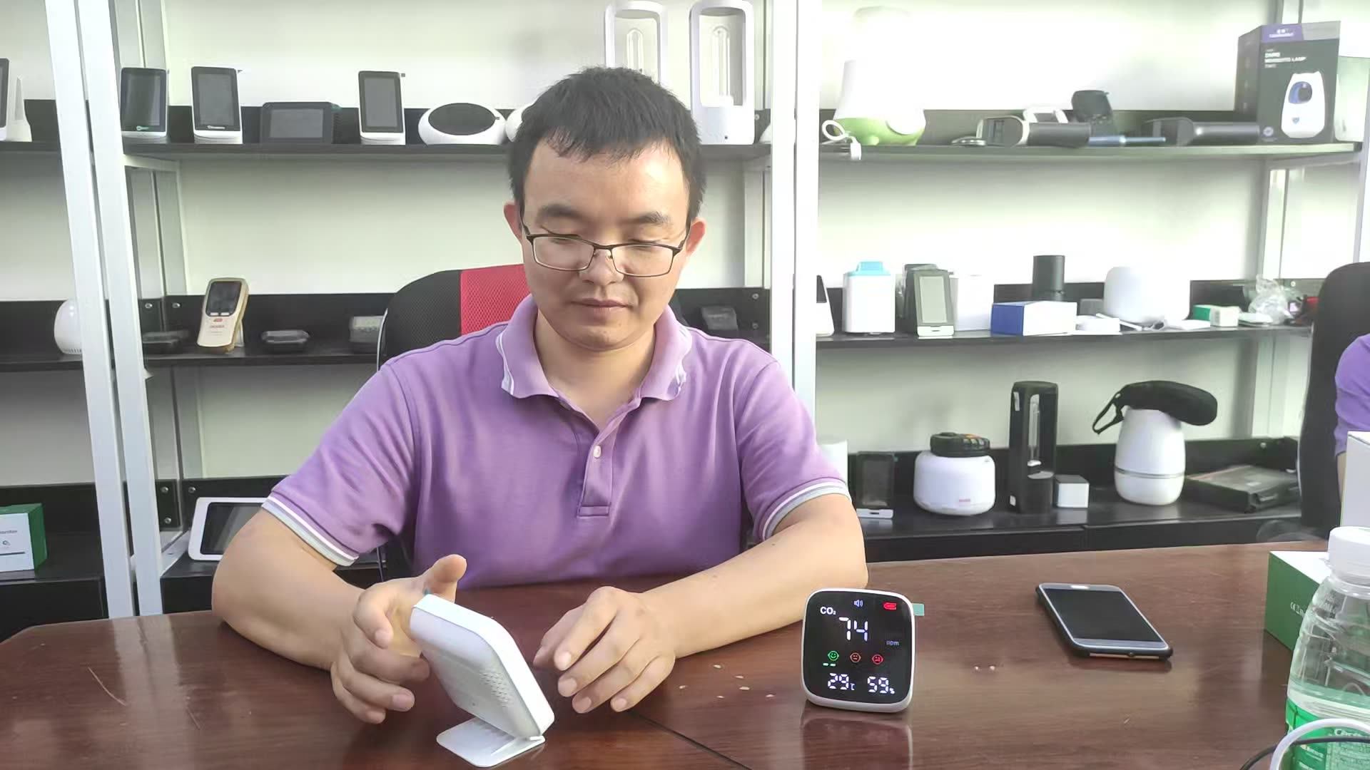 Dm89 Co2 미터 실내 대기 질 모니터 Led 이산화탄소 온도 및 습도 감지기 Ndir 센서 분석기 - Buy Co2 검출기,Co2 경보,Co2 미터 적외선 (ndir ...