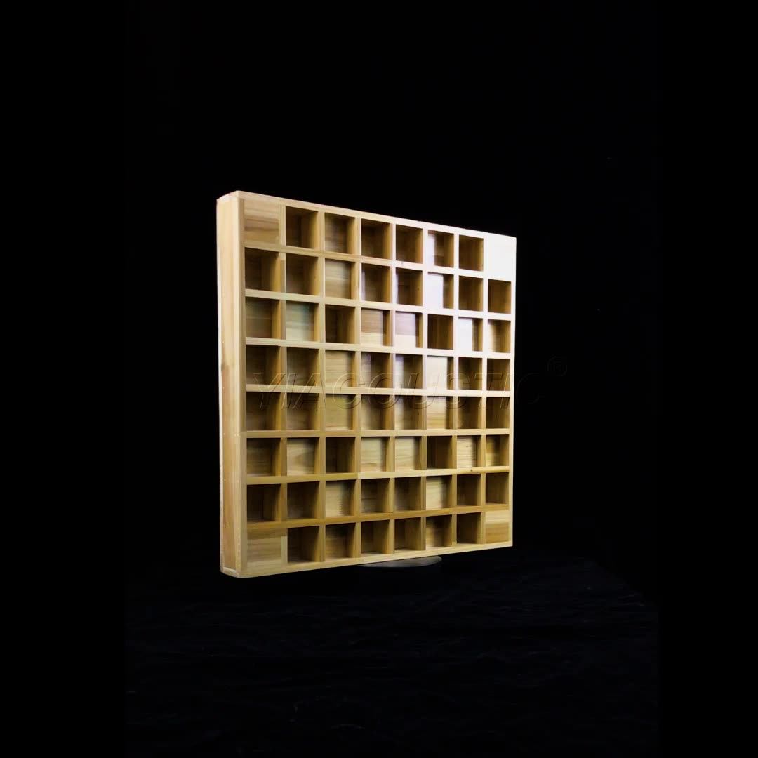 Sound Diffuser - 24 X 24 X 2.8 Inches Wood Acoustic Diffuser Panels ...